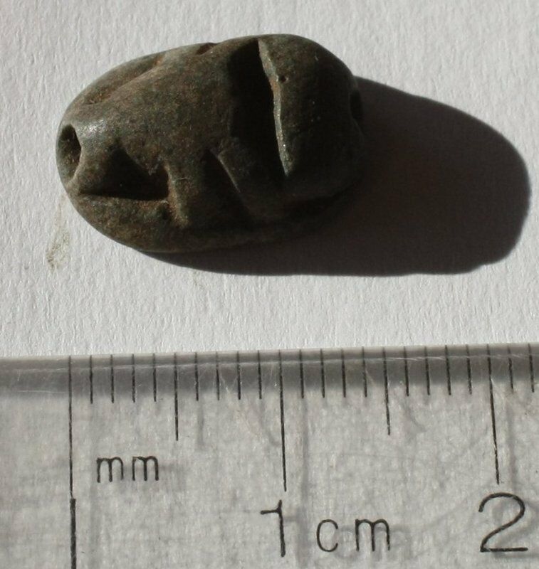 Ancient Egyptian Scaraboid Inscribed with Glyphs Ex Gustav Jequier (18 ...