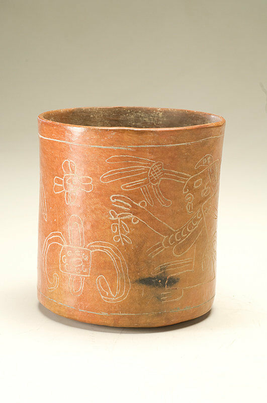 Ancient Mayan Decorated Vase - Vaso Precolombiano Maya – Galleria ...