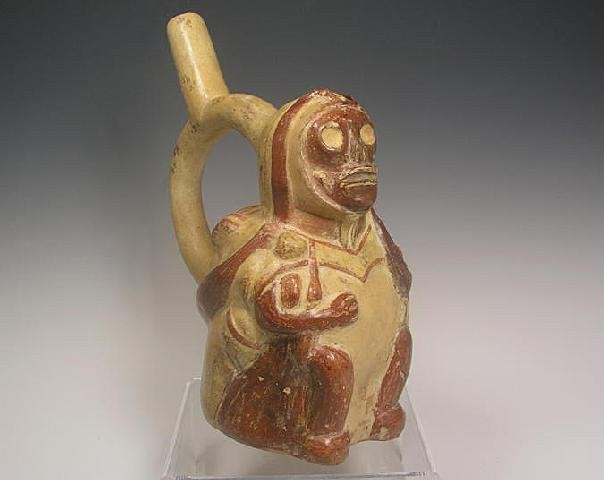 Moche Death Stirrup Vase, Ex. Florida Art Gallery @ancientartifact ...