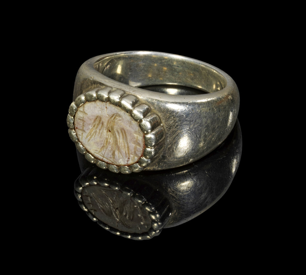 Ancient Roman Silver Ring with Intaglio – Galleria Delvecchio Ancient Art